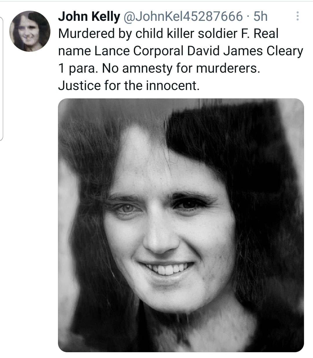 David Cleary, mass murderer, aka Soldier F, named in Ireland's ...